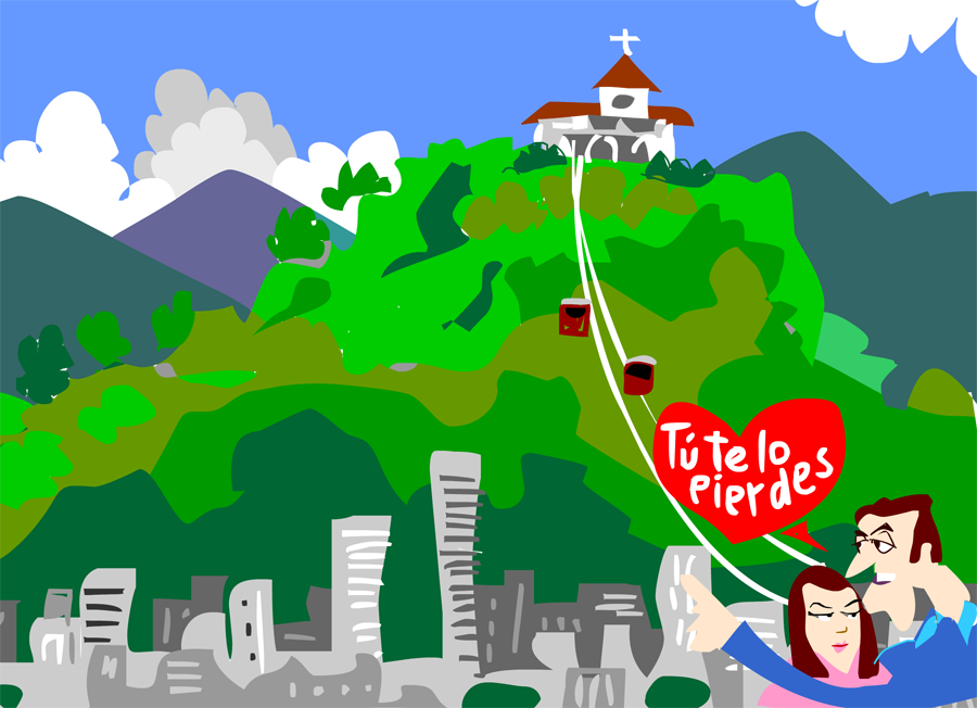 Bogota animada - TRANCÓN VÍA A MONSERRATE